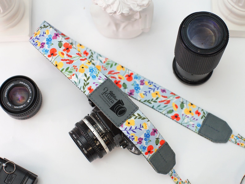 Floral Camera Strap for Women, Personalized Camera Strap With Name ...