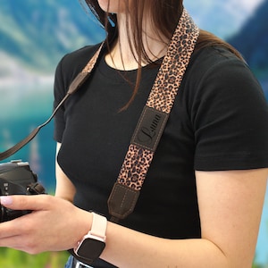Engraved Camera Strap, Pattern Leather Camera Straps, Travel Gift ...