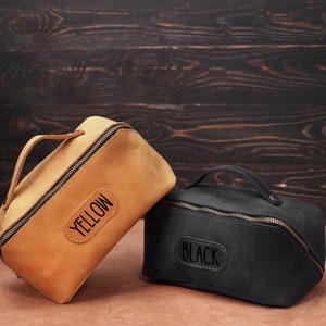 Engraved Dopp Kit With Name, Logo, Initials, Spacious Travel Cosmetic ...