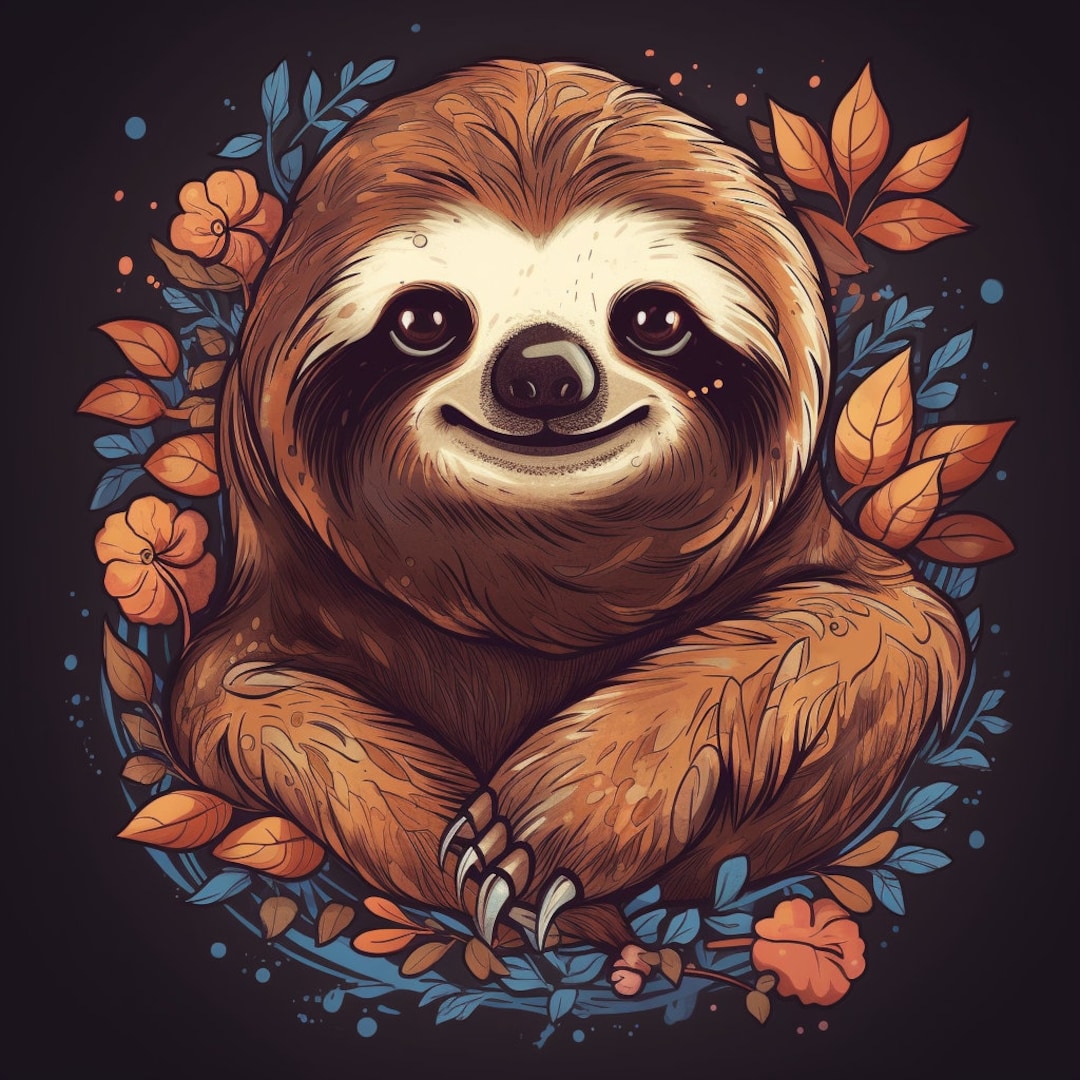 Cute Sloths - 5 Pack - Etsy