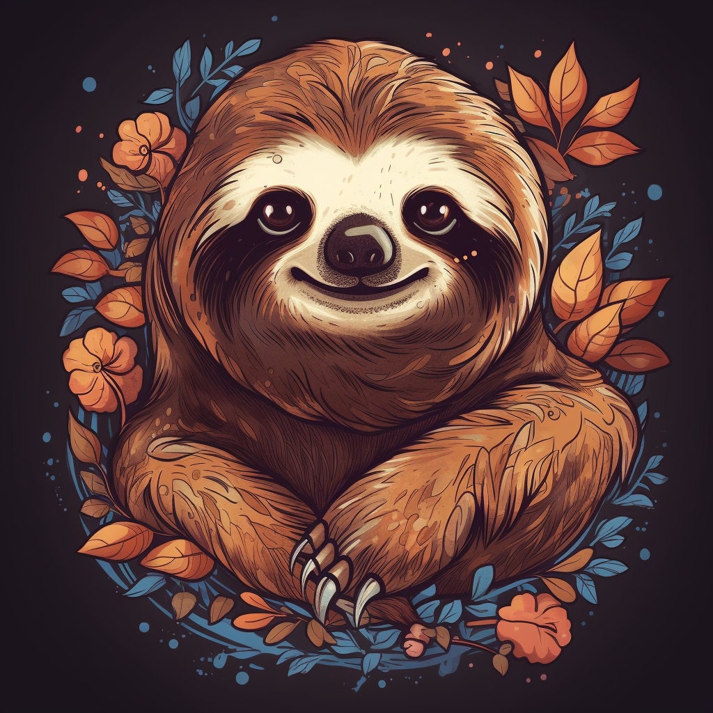 Cute Sloths - 5 Pack - Etsy