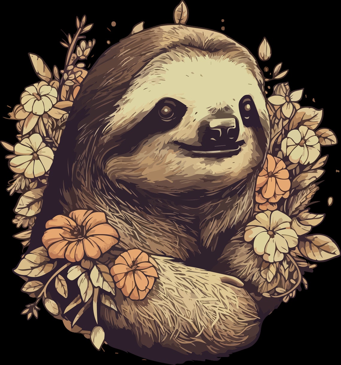 Slothy Sloth - Etsy