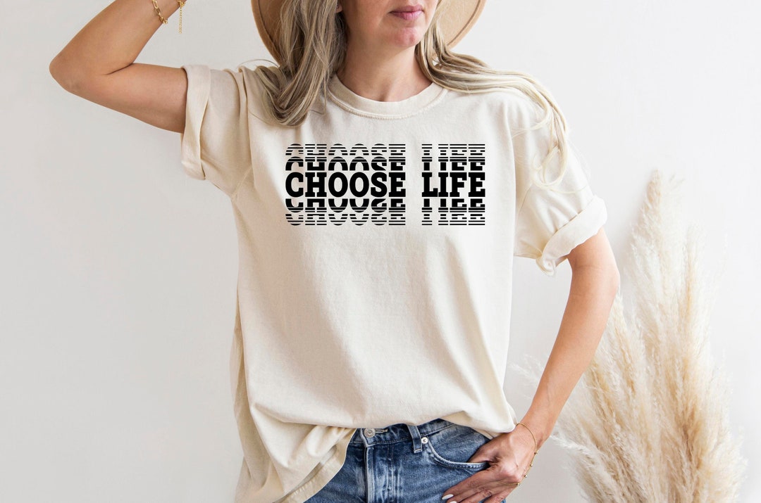 Choose Life Tshirt - Choose Life 80s Black or White Tee Party Song ...