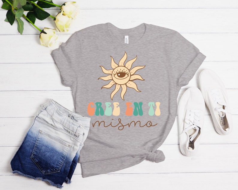 Cree En Ti Mismo Spanish Tee Shirt, Camiseta Espanol, Funny Espanol ...