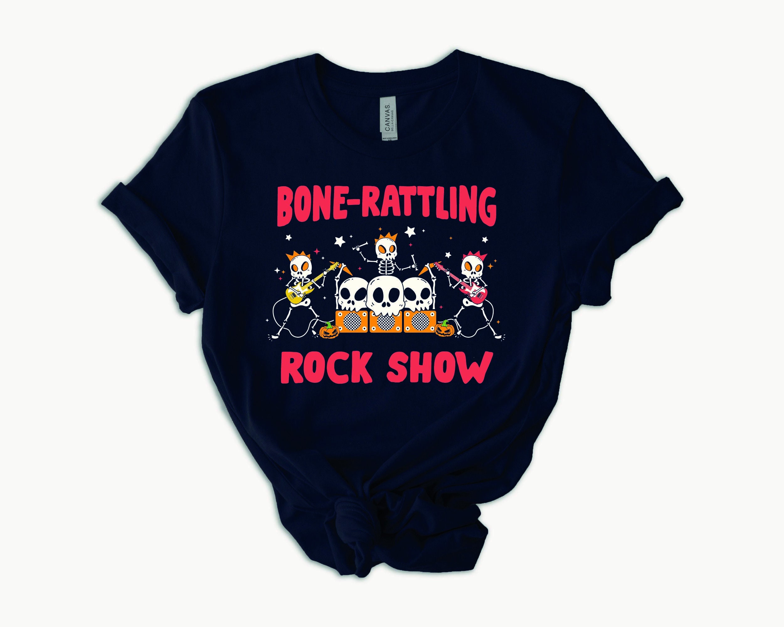 Bone Rattling Rock Show Halloween Shirt,spooky Vibes Shirt, Halloween ...