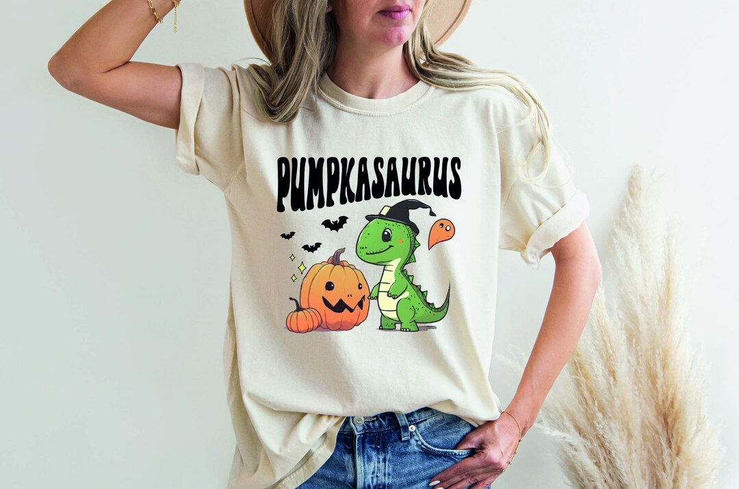 Pumpkasaurus Pumpkin and Dinosaur Halloween Shirts, Halloween Kids ...