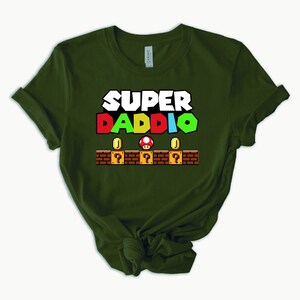 Fathers Day Gift Shirt, Super Daddio Teeshirt, Super Mario Tshirt ...