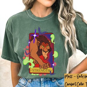 Disney Scar Portrait Tarot Card Comfort Colors Shirt, the Lion King ...