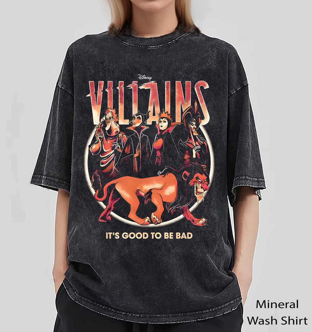 Vintage Villains It's Good to Be Bad Comfort Colors Shirt, Maleficent ...