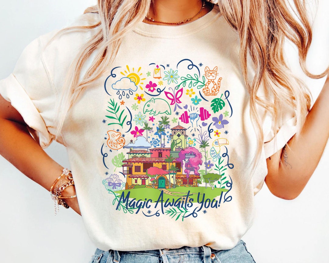 Encanto House Magic Awaits You Comfort Colors Shirt, Casa Madrigal T ...
