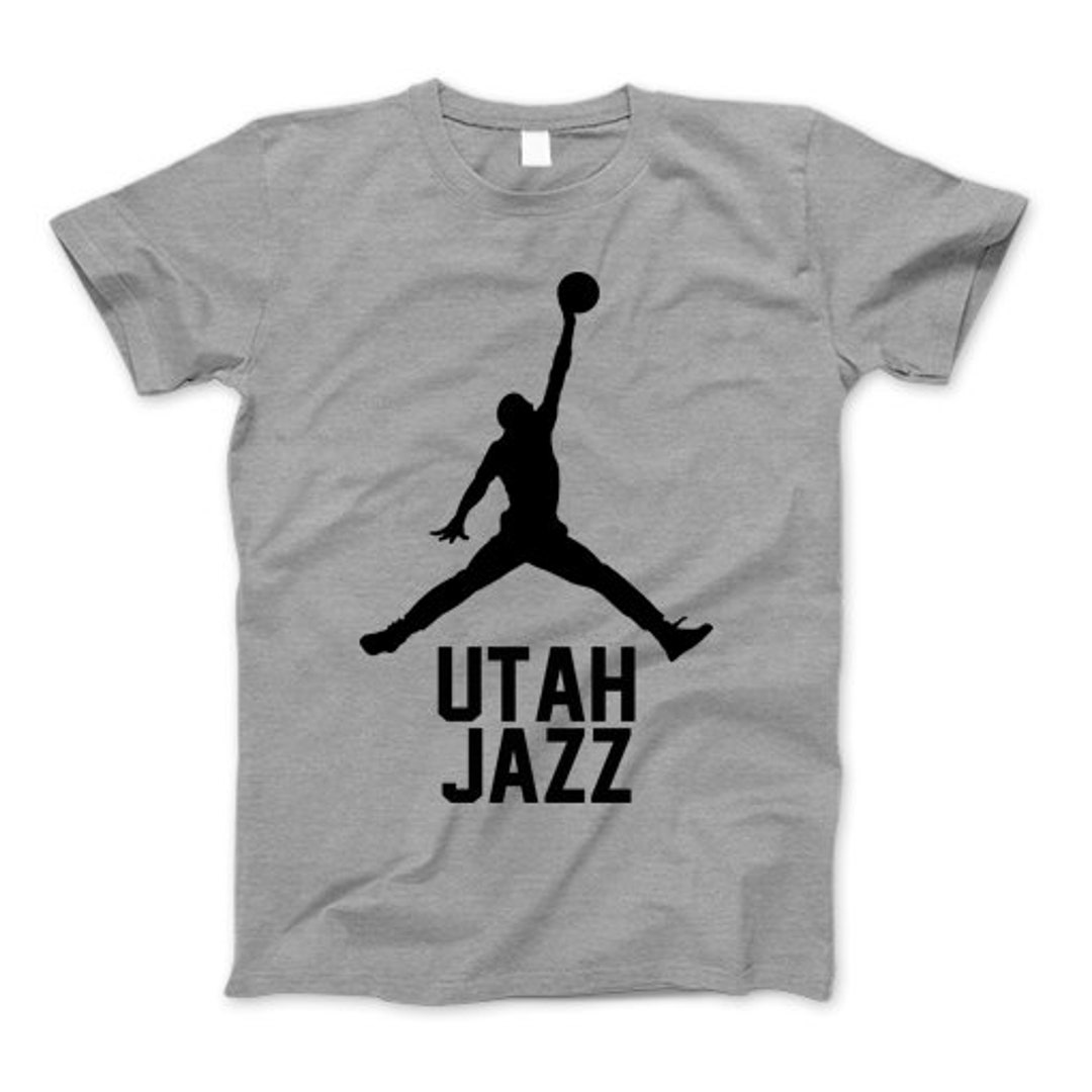 Utah Jazz Michael Jordan Jumpman T-shirt Utah Jazz Basketball Shirt ...
