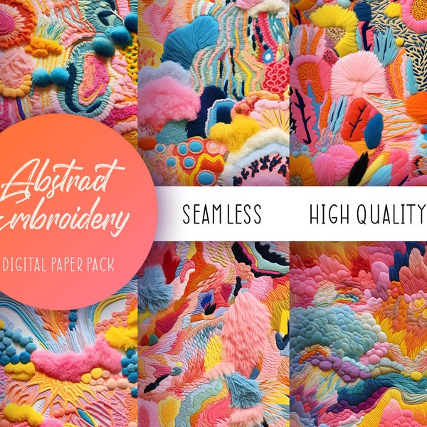 Abstract Embroidery - Etsy