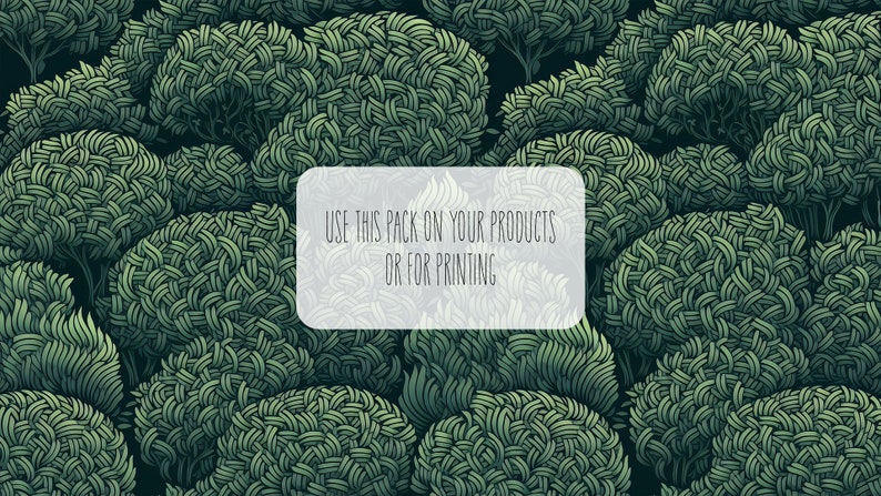 Green Hedge Digital Paper Seamless Green Bushes Pattern - Etsy