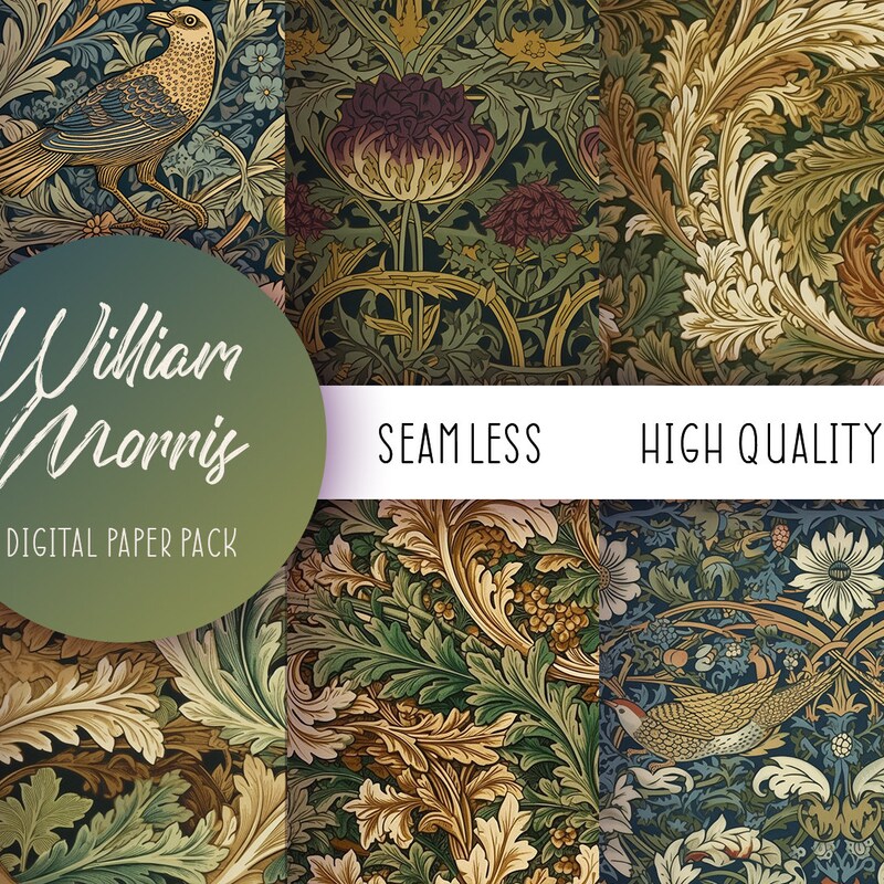 William Morris - Etsy