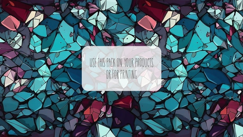 Broken Glass Seamless Digital Paper, Seamless Broken Glass Pattern ...