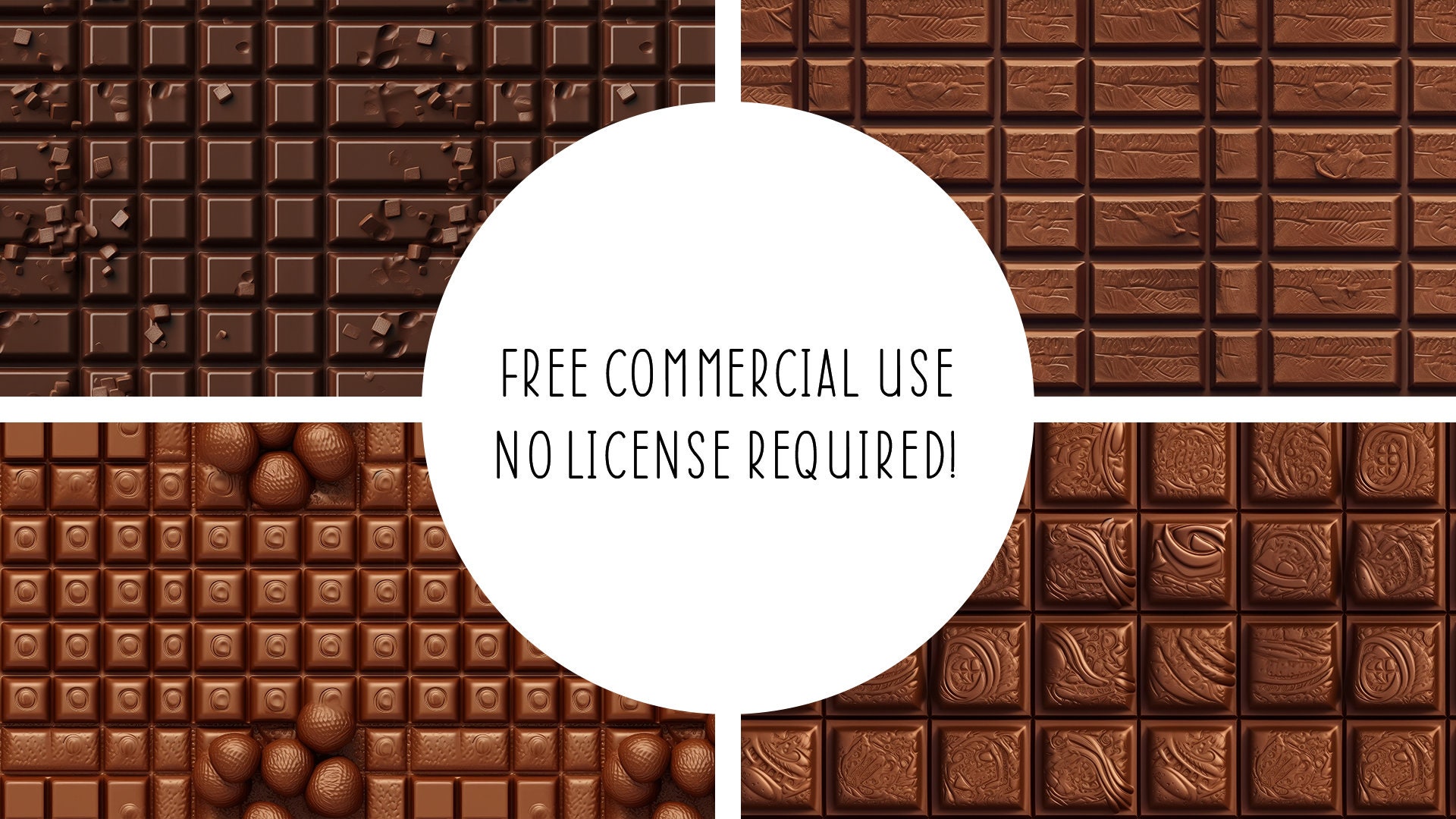 Chocolate Seamless Digital Paper, Seamless Chocolate Pattern, Seamless ...