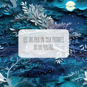 Night Fairy Tale Digital Paper, Seamless Night Sky Pattern, Seamless ...