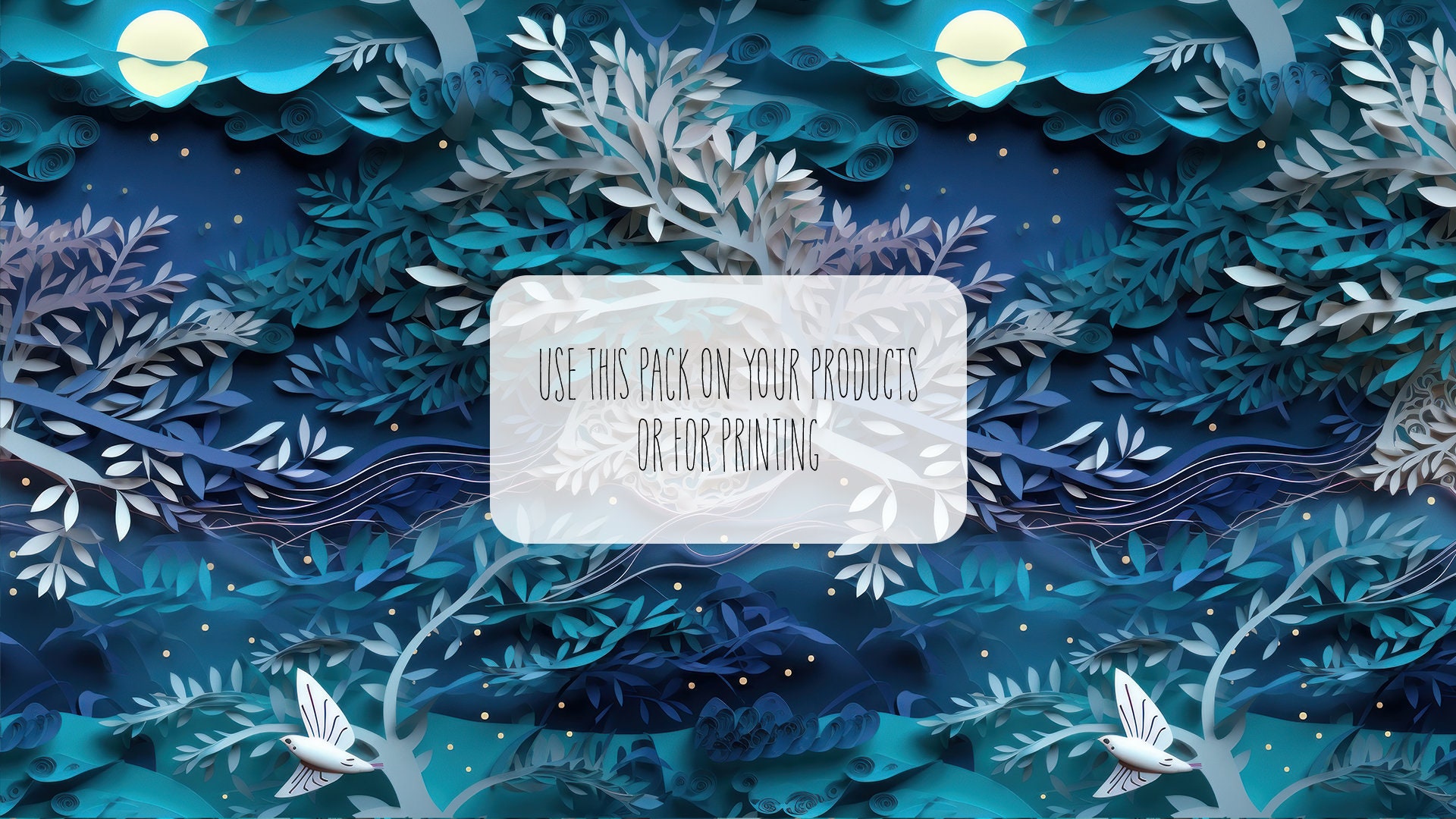 Night Fairy Tale Digital Paper, Seamless Night Sky Pattern, Seamless ...