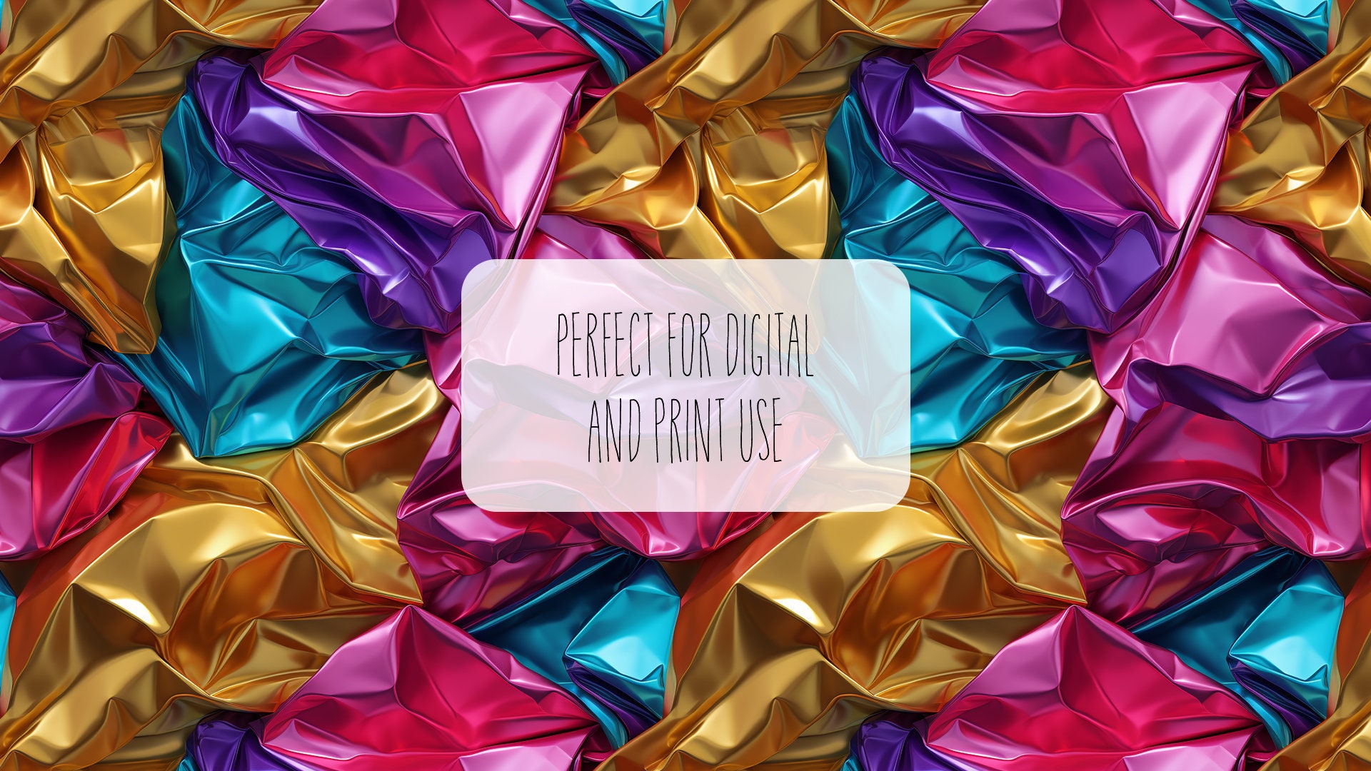 Crumpled Wrappers Seamless Digital Paper, Glossy Wrappers Repeating ...