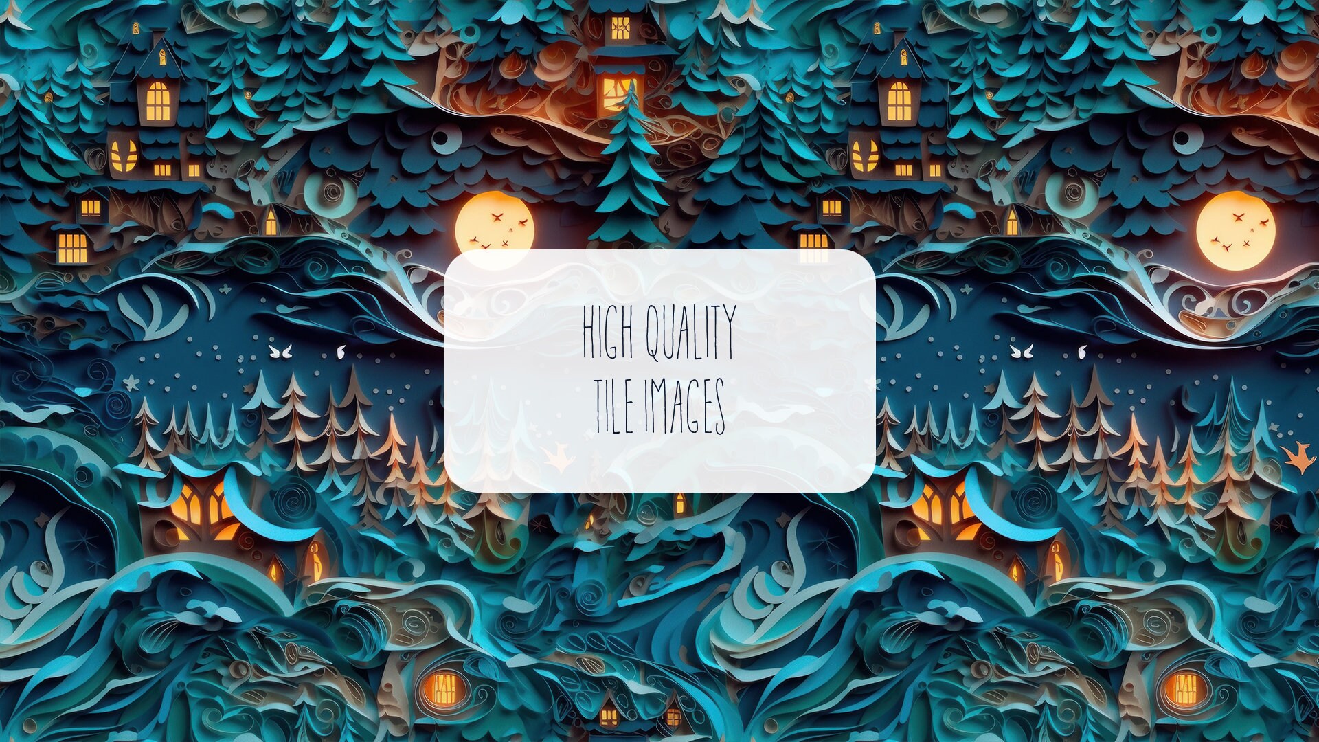 Night Fairy Tale Digital Paper, Seamless Night Sky Pattern, Seamless ...