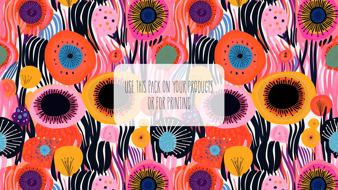 Marimekko Digital Paper, Seamless Abstract Marimekko Pattern, Seamless ...