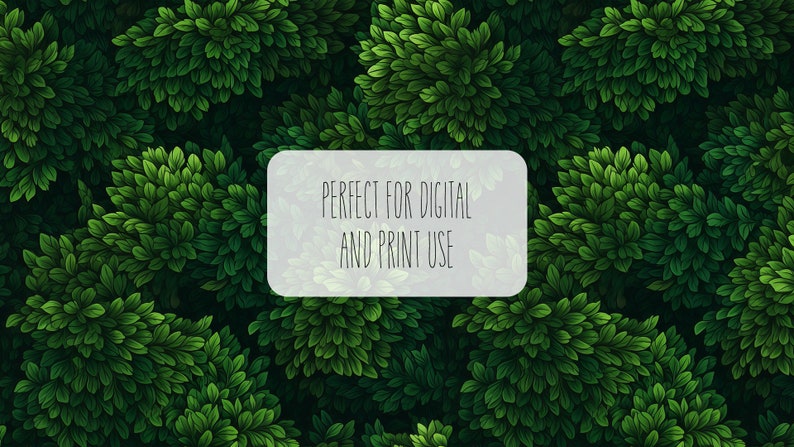 Green Hedge Digital Paper Seamless Green Bushes Pattern - Etsy