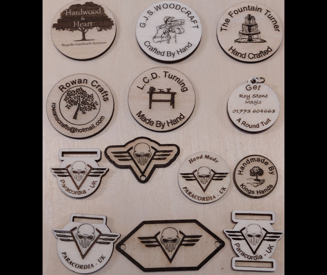 Makers Marks/ Makers Coins Laser Cut and Engraved Makers Mark Design ...
