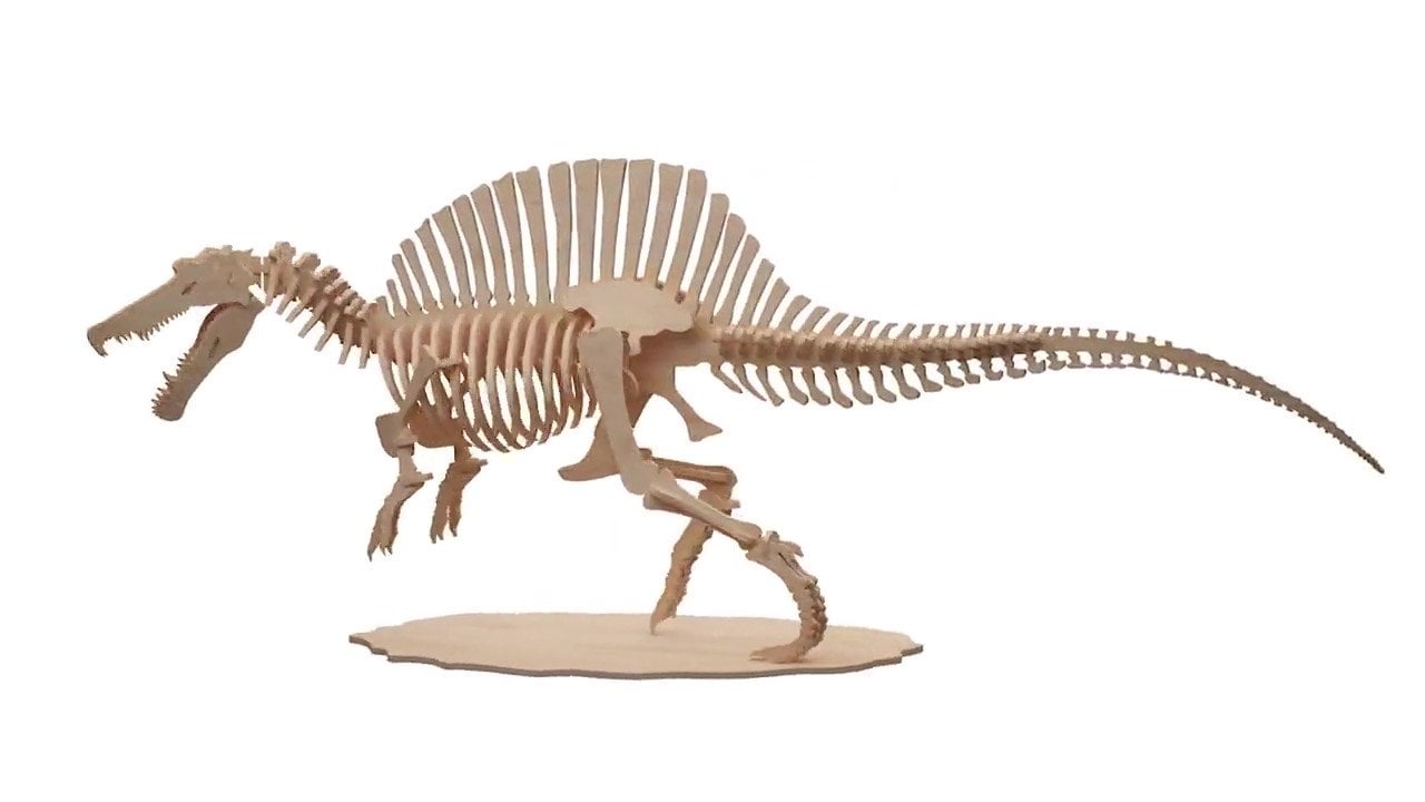 Spinosaurus Dinosaur 3D Puzzle/model Large Laser Cut Dinosaur - Etsy