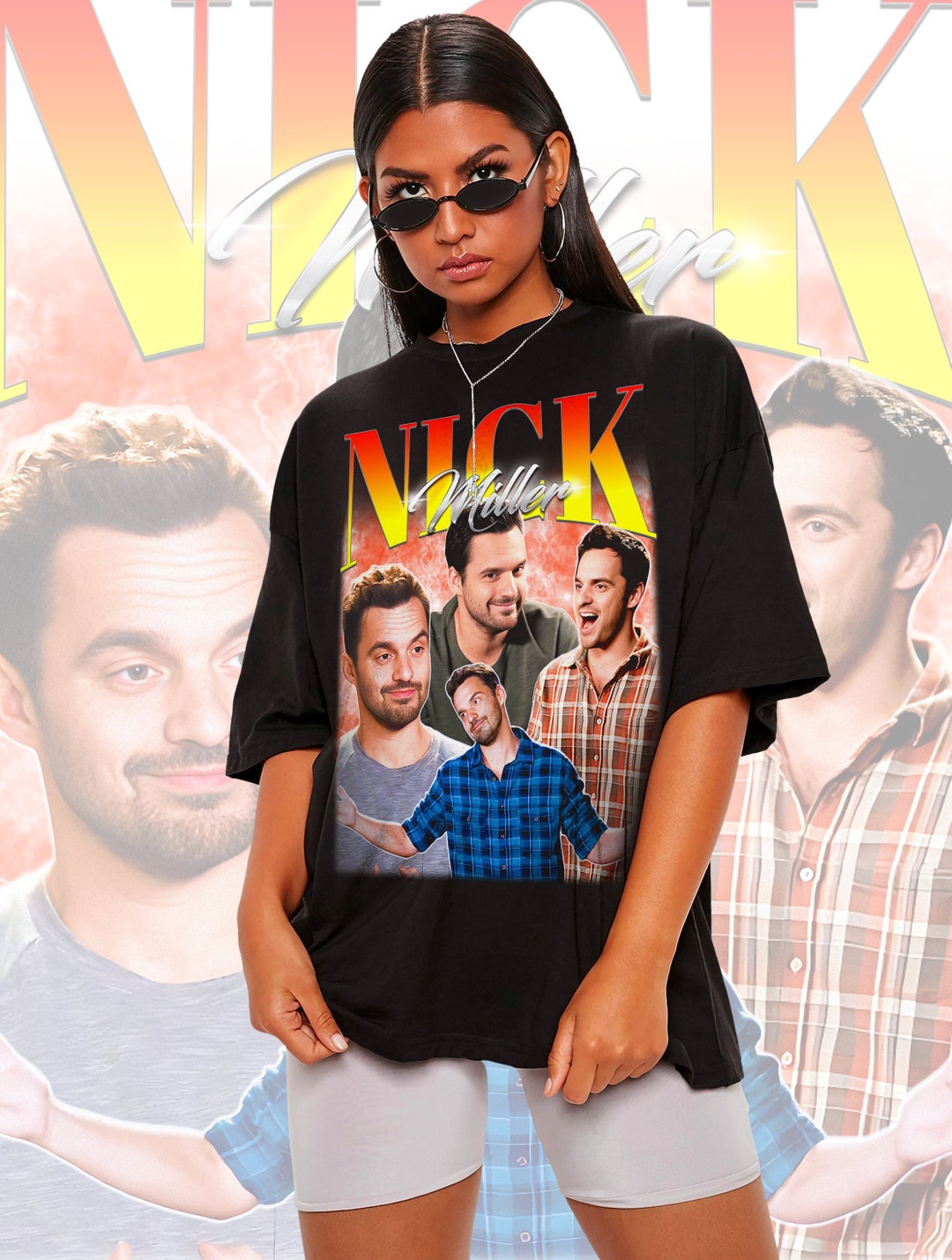 Nick Miller Bootleg 90s Tee Nick Millerfan Shirt Nick Miller Comedian ...