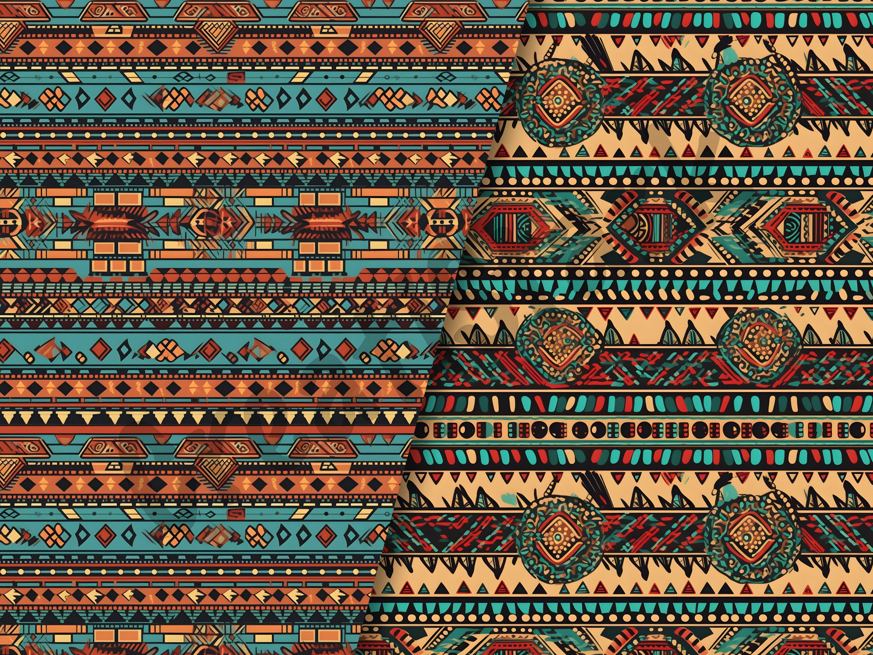 NATIVE AMERICAN 10 Seamless Pattern Prints, Native Digital Paper ...