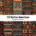 NATIVE AMERICAN 10 Seamless Pattern Prints, Native Digital Paper ...