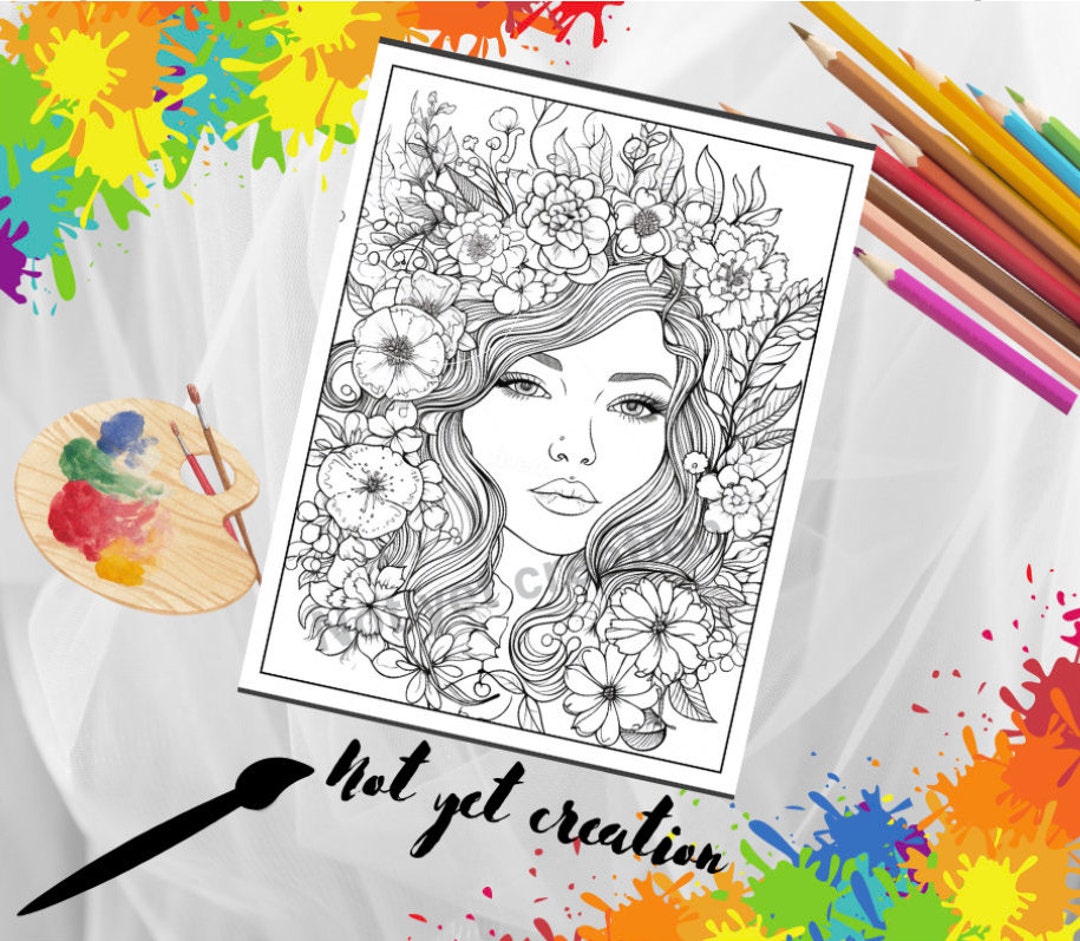 3 Digital Coloring Pages per Order,,,for Adults and Kids - Etsy