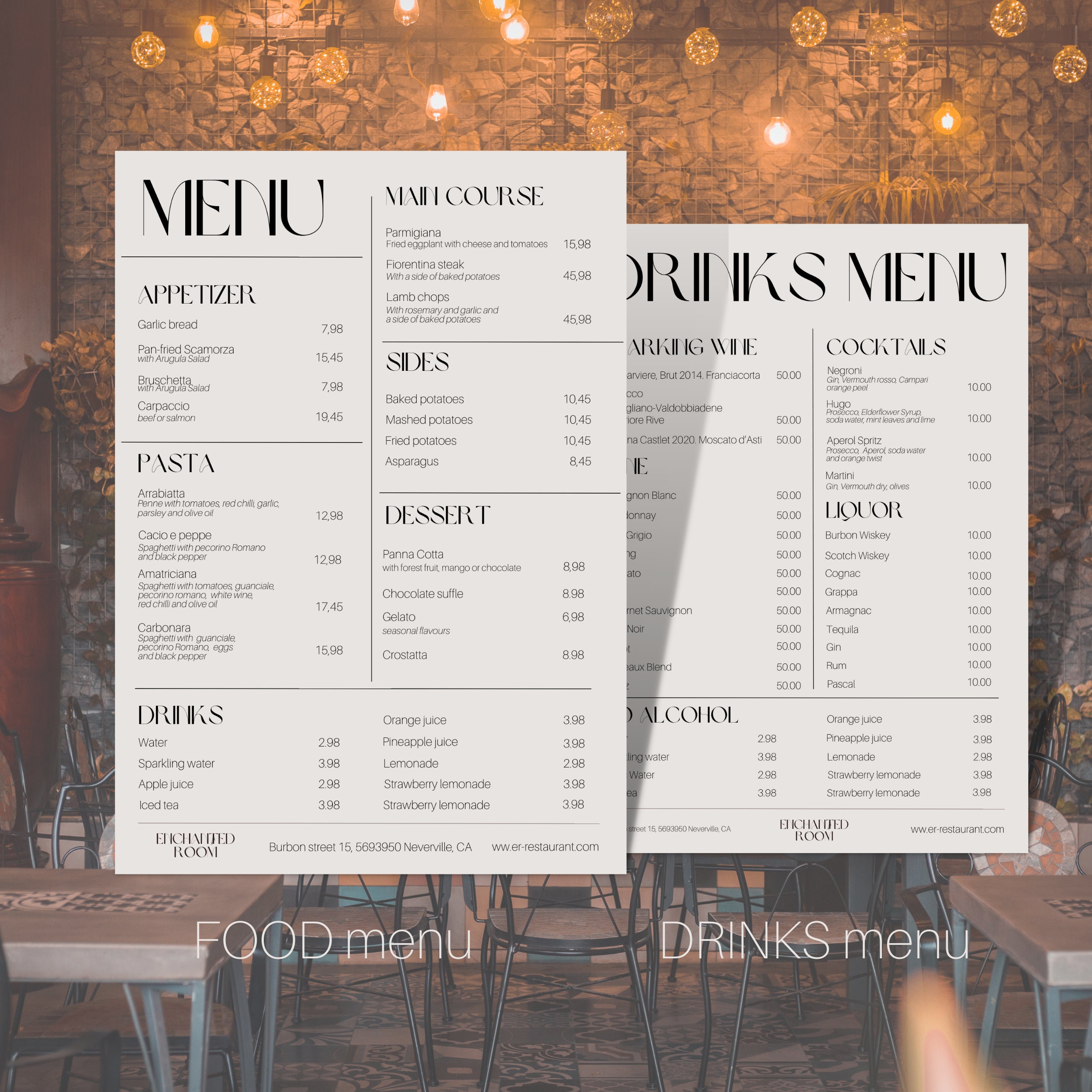 Restaurant Branding Bundle Restaurant Bundle Instagram Templates Menu ...
