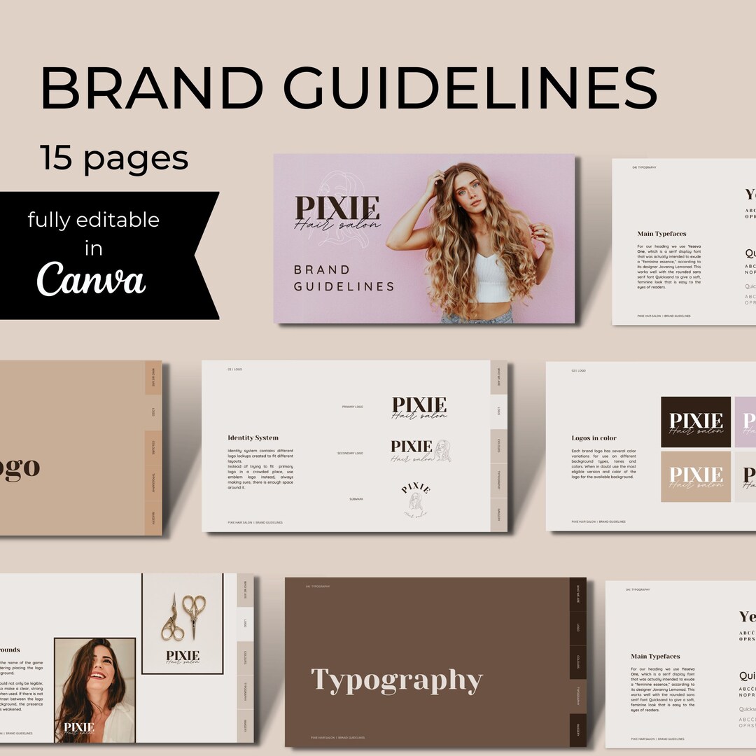 Brand Style Guide Template Branding Guidelines Brand Guide Template ...