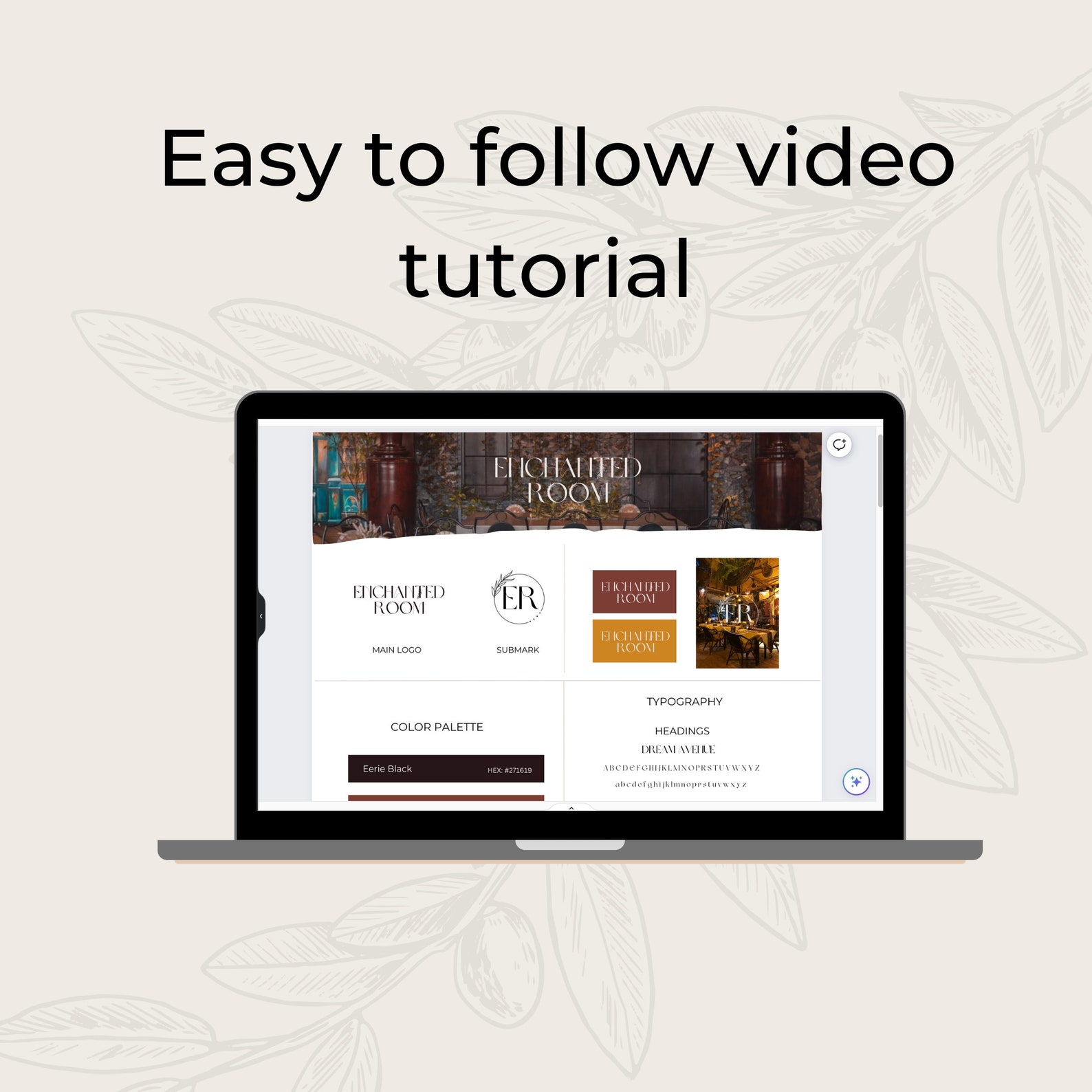 Brand Kit Template Visual Identity Template Premade Branding Kit Logo ...