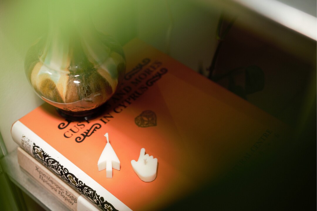 Set of Contemporary Symbols Candles - Google Pin Candle - Cursor Candle ...