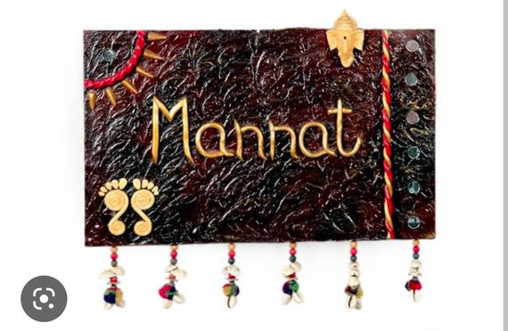 Handmade Clay Nameplates