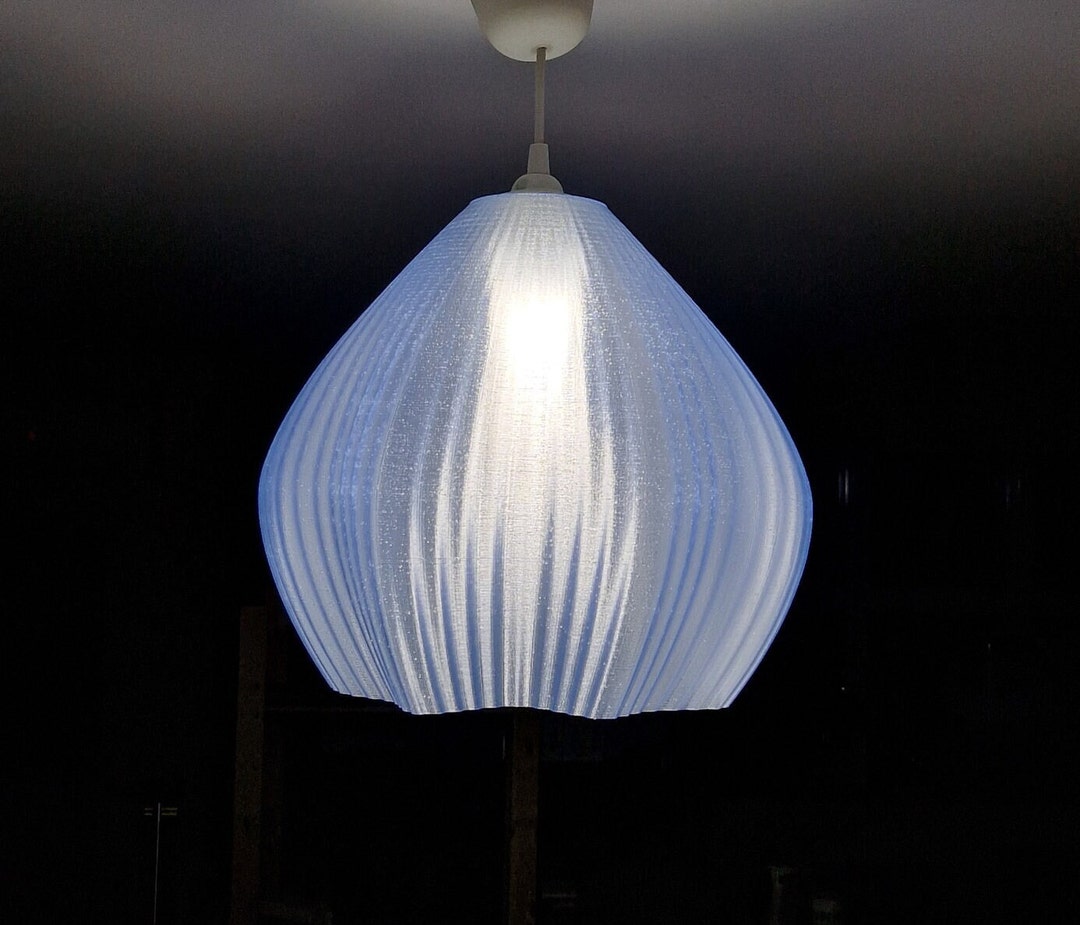 Modern Wavy Lampshade Mid Century Art Deco Lampshade Contemporary ...