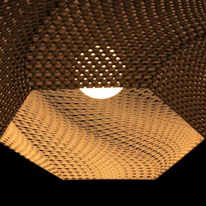 Mid Century Lamp Shade Sofia - Wavy Lampshade - Pendant Lamp Shade ...