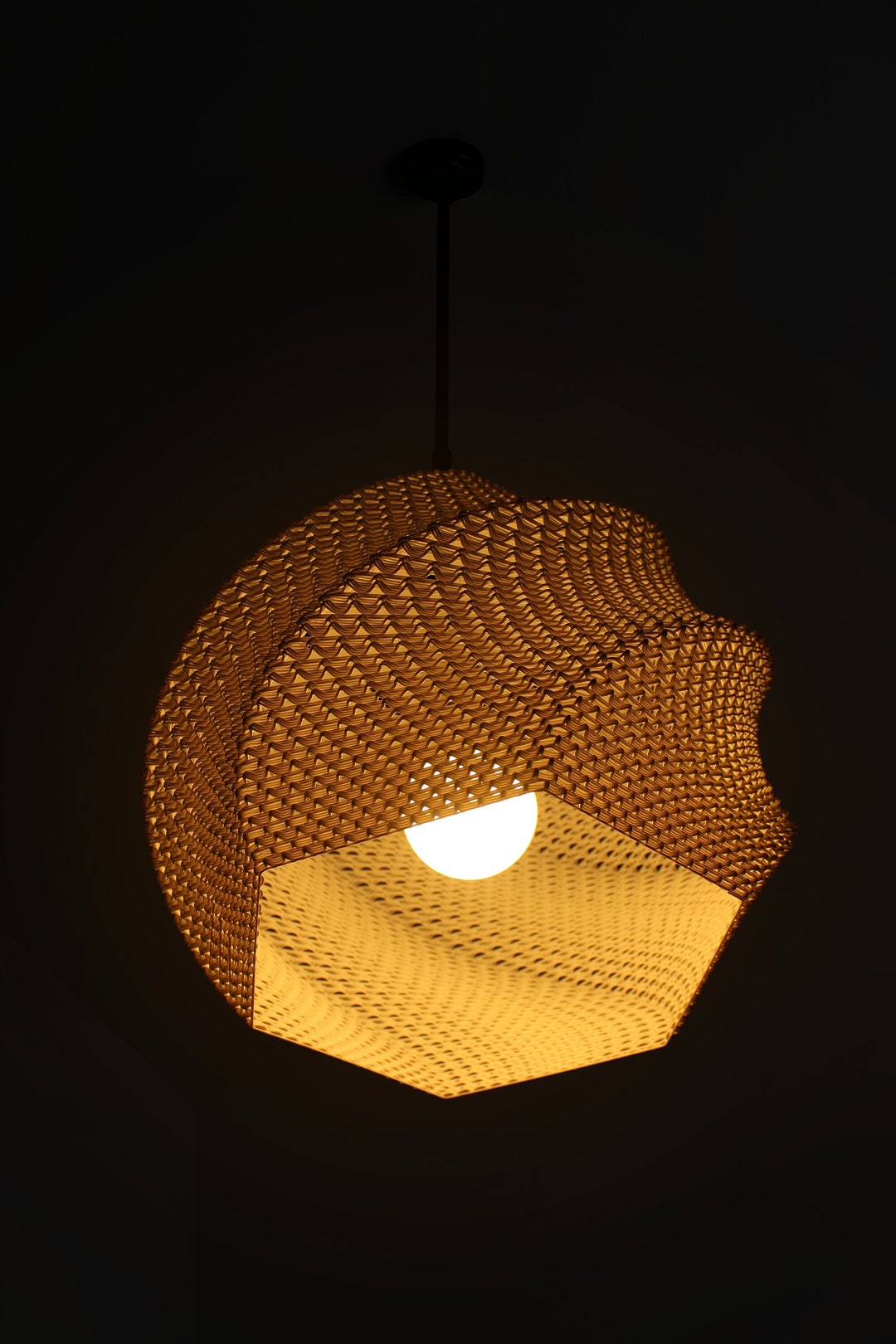 Contemporary Lampshade Sofia Wavy Design Lamp Shade Pendant Lamp Shade ...