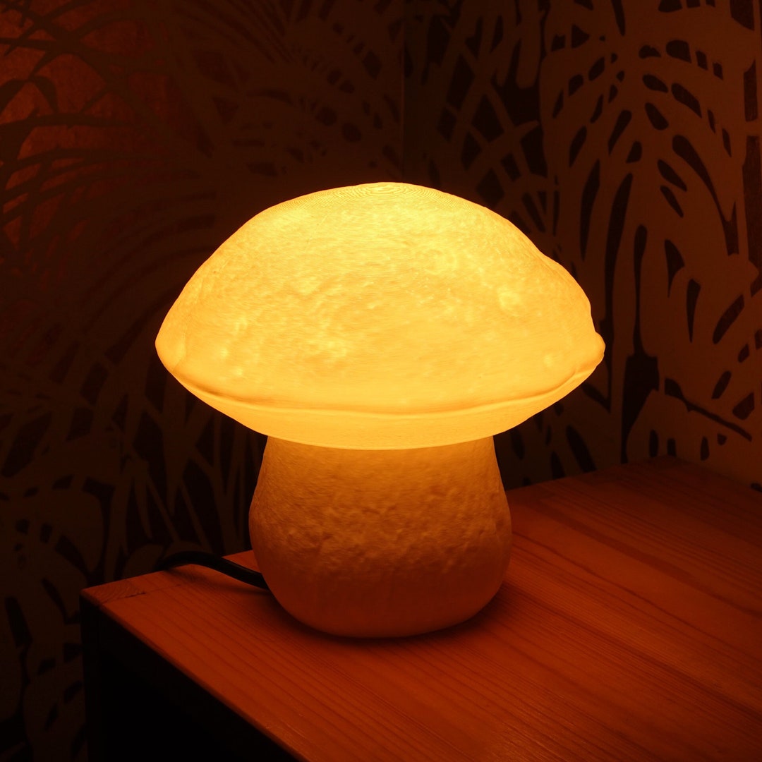 Table Lamp Edulis Fungus Small Organic Mushroom Lamp Nightstand Lamp ...