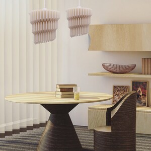 Modern Wavy Lamp Shade Ripple - Unfurling Ripple - Abstract Lamp Shade ...