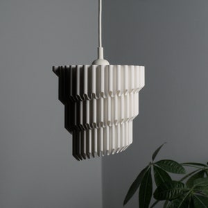 Modern Wavy Lamp Shade Ripple - Unfurling Ripple - Abstract Lamp Shade ...
