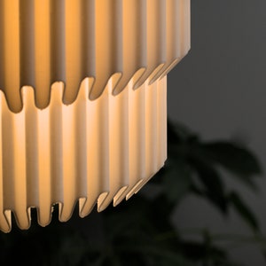 Modern Wavy Lamp Shade Ripple - Unfurling Ripple - Abstract Lamp Shade ...