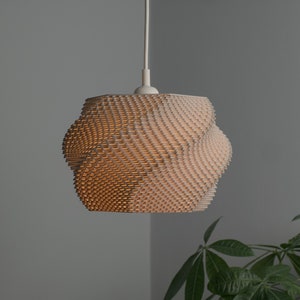 Mid Century Lamp Shade Sofia - Wavy Lampshade - Pendant Lamp Shade ...