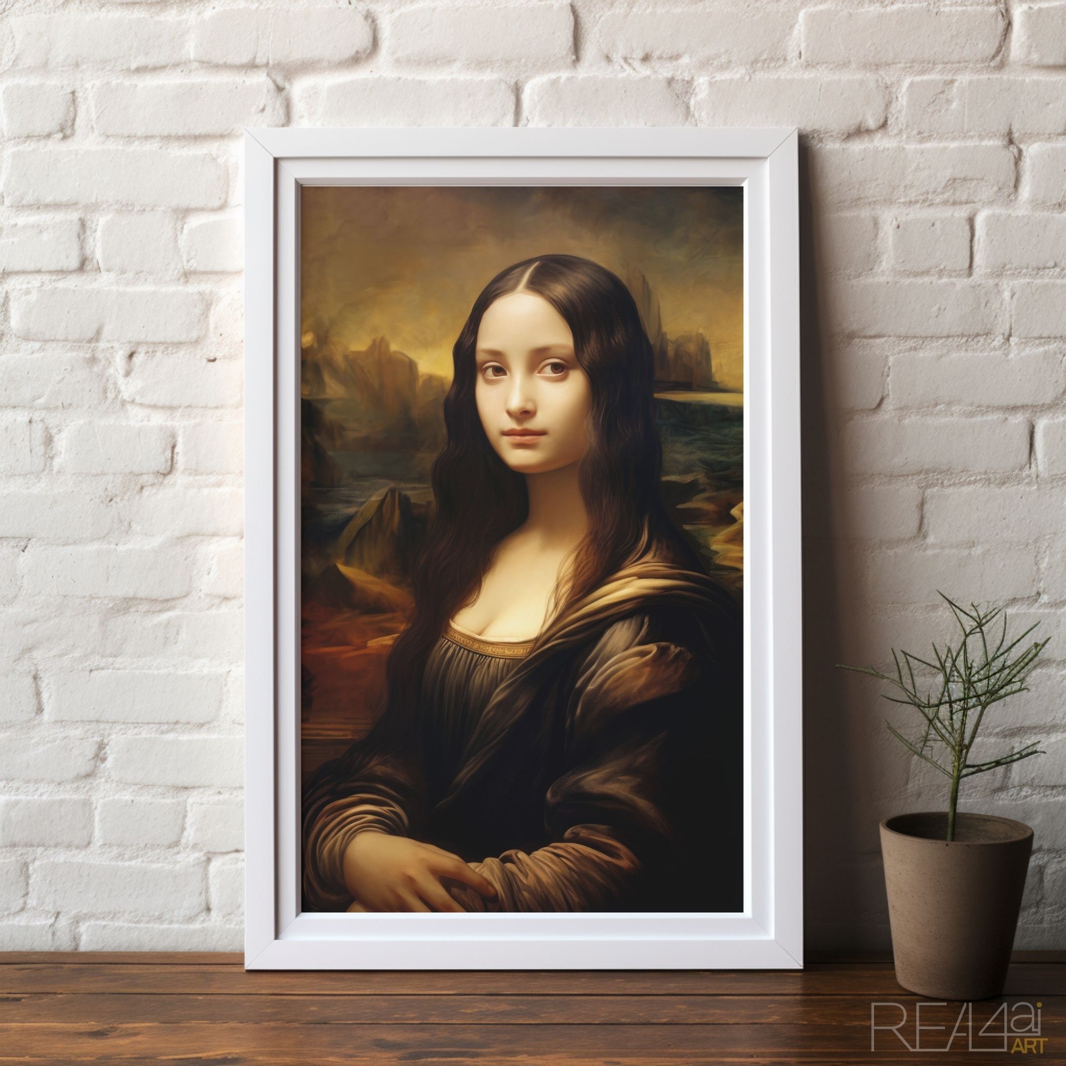 Mona Lisa Reproduction Wall Art Da Vinci Poster Altered Art Etsy