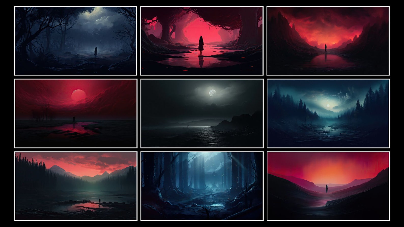 Dark Night Wallpaper Collection: 10 Digital Artworks for Desktop ...
