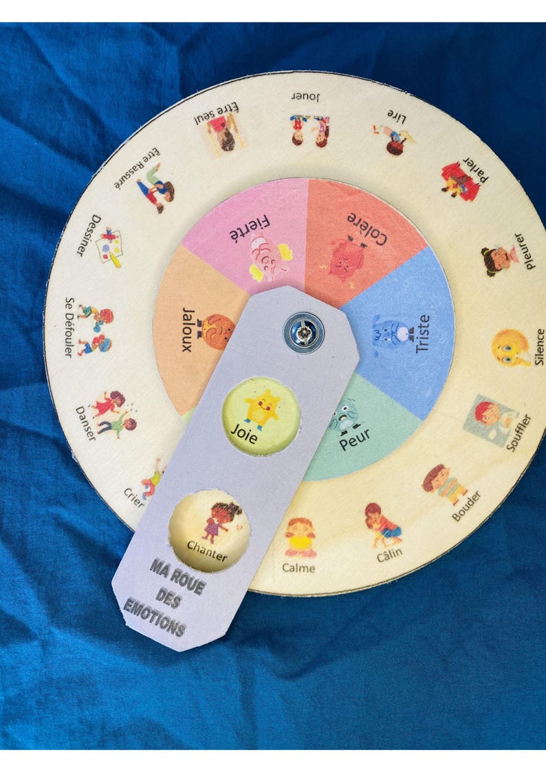 WOODEN Emotions Wheel for Children and Adults / Handmade - Etsy UK