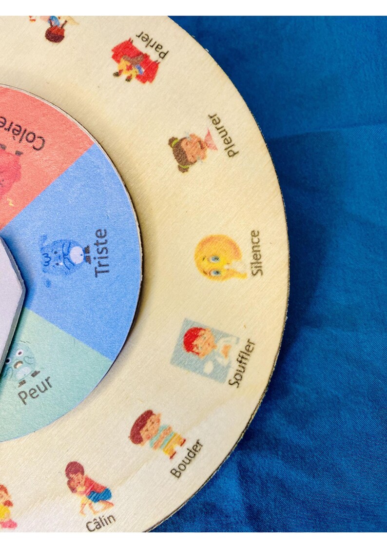 WOODEN Emotions Wheel for Children and Adults / Handmade - Etsy UK