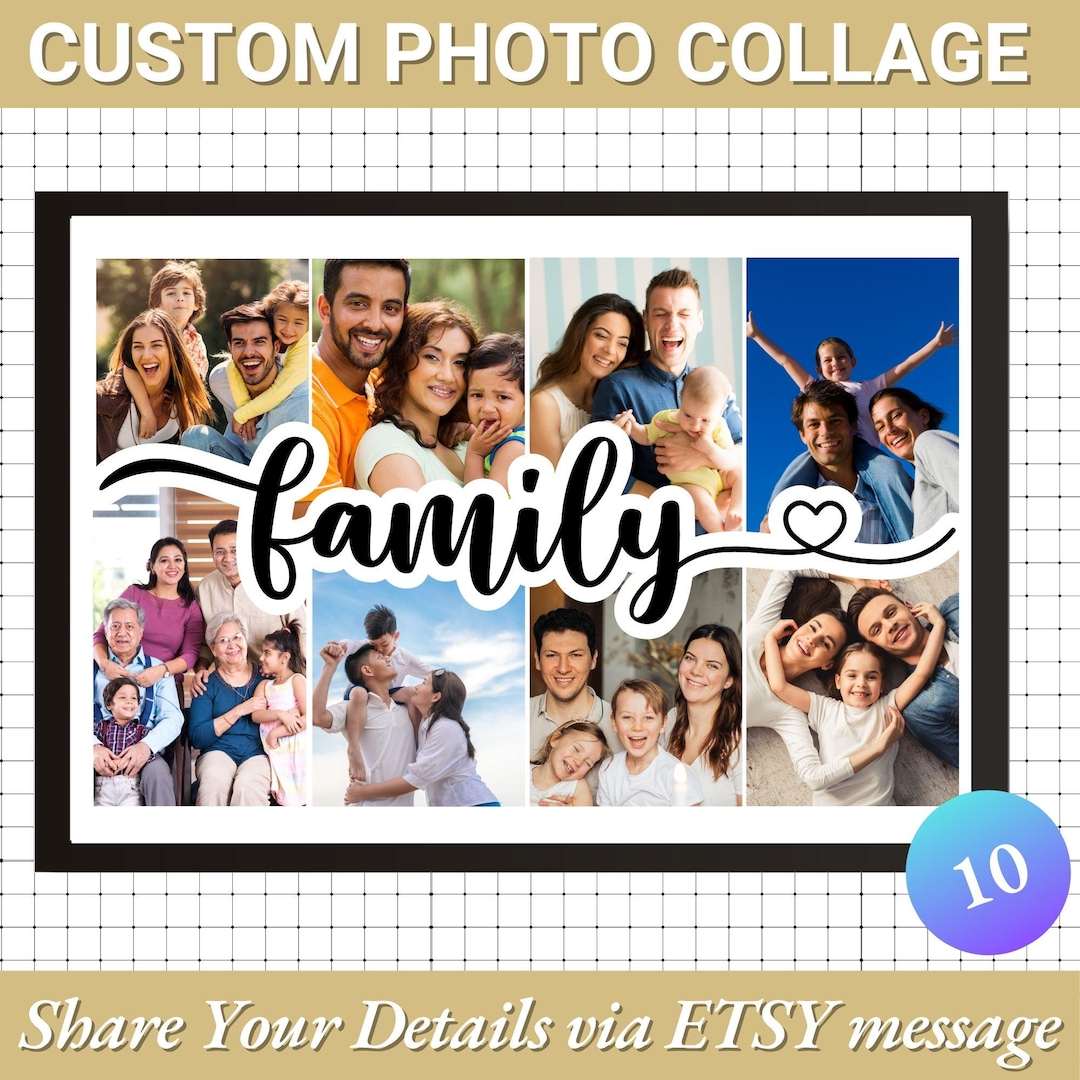 Custom Photo Collage Template - Etsy
